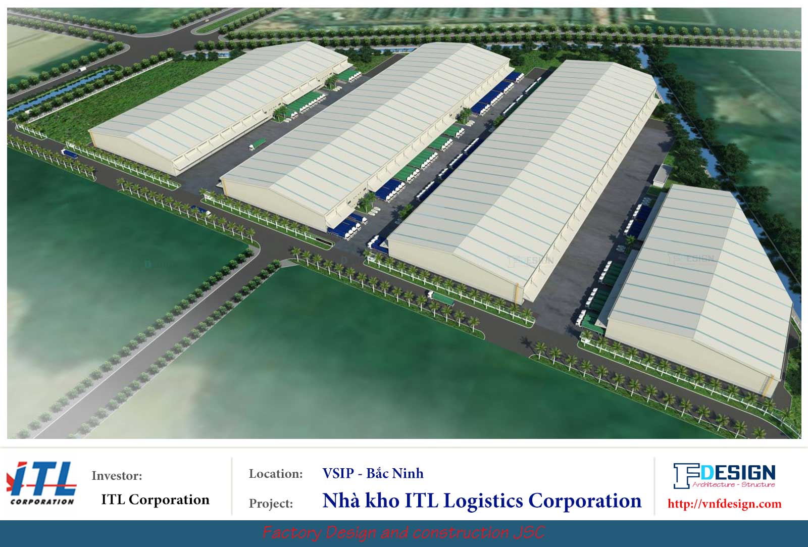 Nhà xưởng tại VSIP Bắc Ninh [ITL Logistics] - Thiết kế và thi công nhà ...