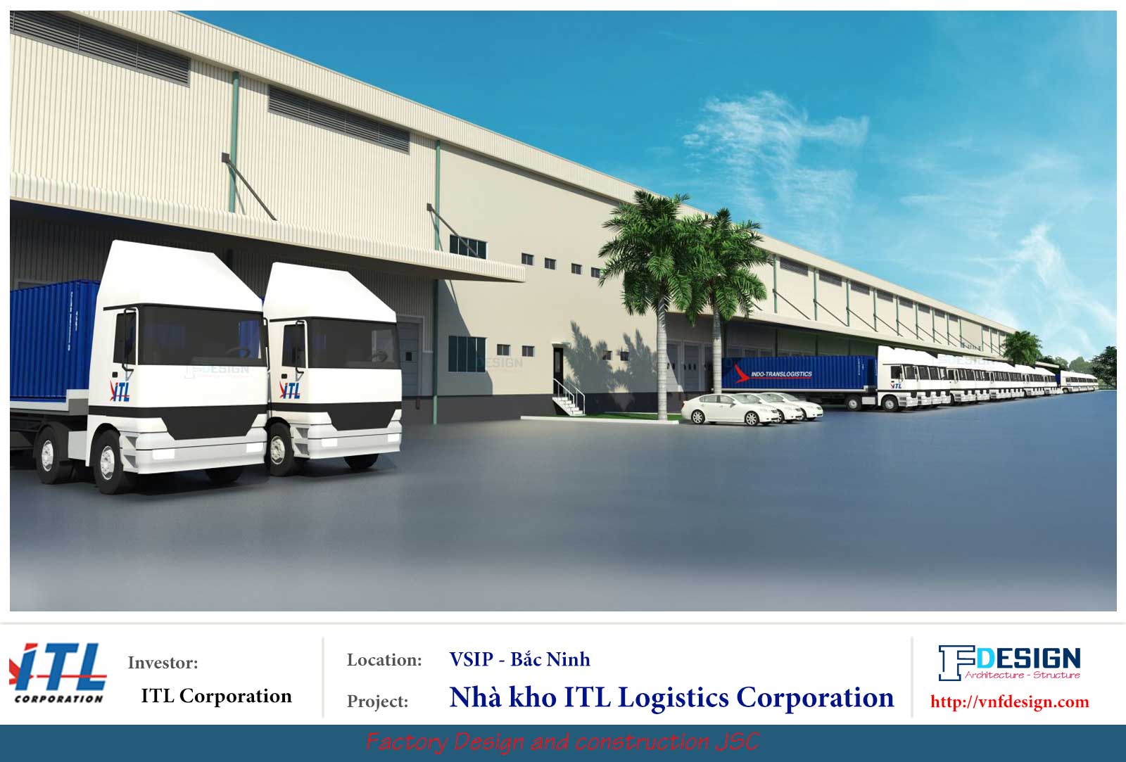 Nhà xưởng tại VSIP Bắc Ninh [ITL Logistics] - Thiết kế và thi công nhà xưởng